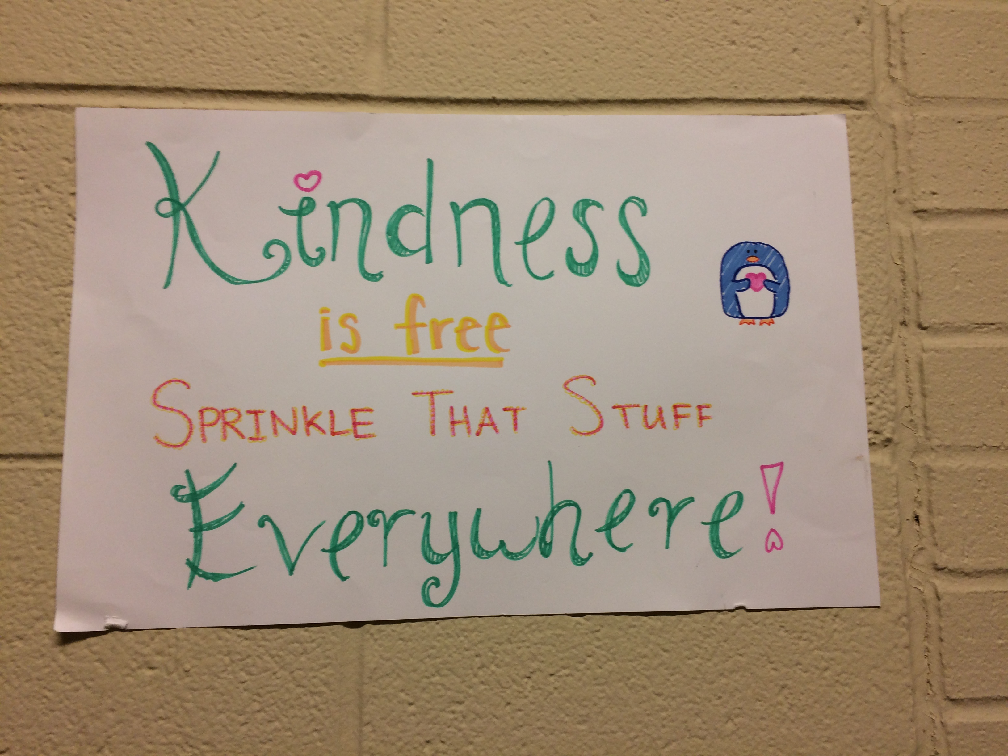 kindness poster 3 – The McNicholas Milestone
