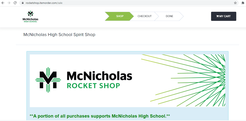 McNick updates Rocket Shop, spirit wear for new logo – The McNicholas ...